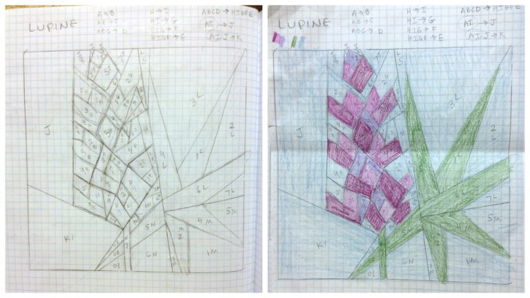 Friday Finish: Lupine, a Foundation Paper Piecing Pattern | Night Quilter