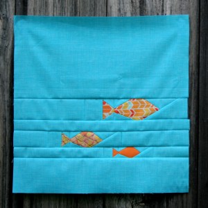 Friday Finish: Fishies FPP Panel Pattern | Night Quilter