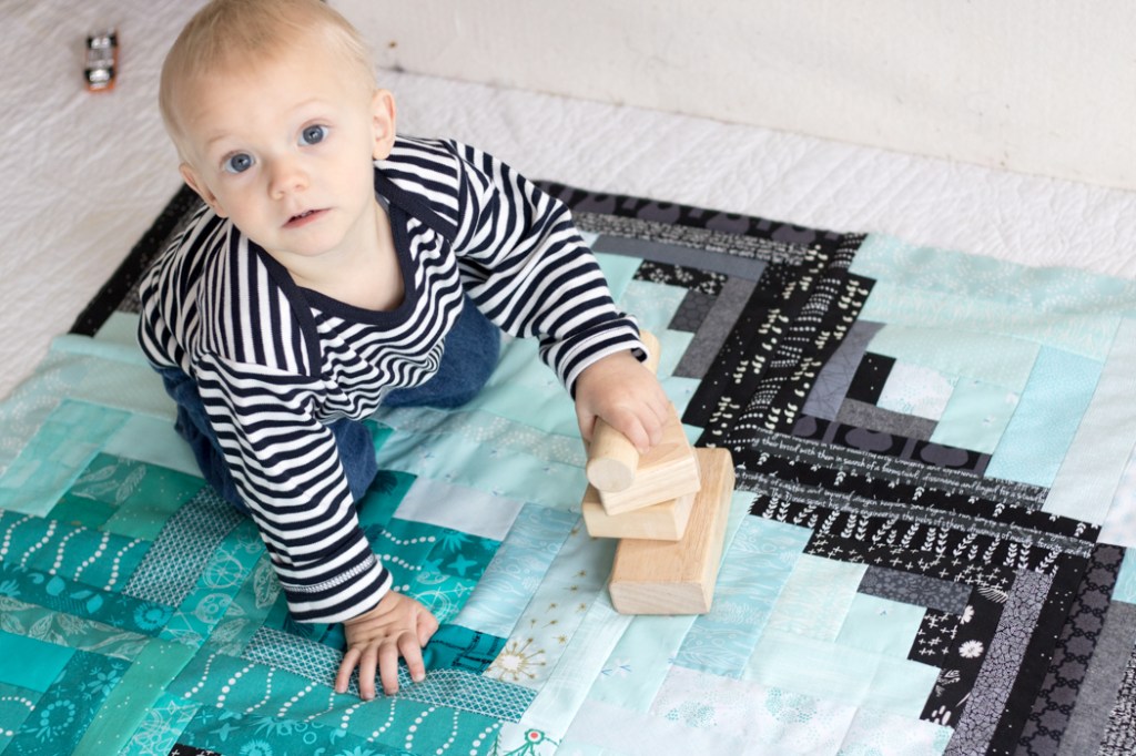 Finn’s Milestone Quilt Flimsy Finish | Night Quilter